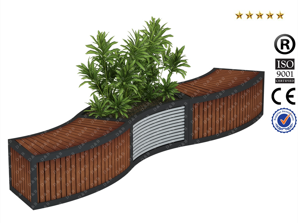 Modular Bench-9, outdoor trash can, park bench, composite bench ...